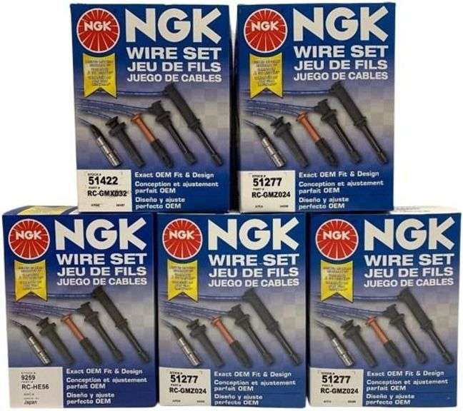 Lot of 5 NGK Spark Plug Wires Set - 403 AUCTION