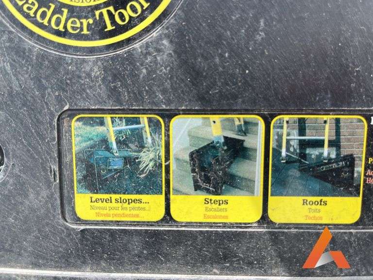 (2) extension ladders/ Pivot Ladder Tool/(2) “unused” ladder jacks ...