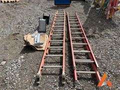 (2) extension ladders/ Pivot Ladder Tool/(2) “unused” ladder jacks ...