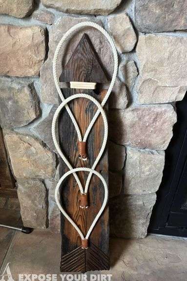 Triple rope wood hat rack - Advantage Land Co./G3 Auction - South ...