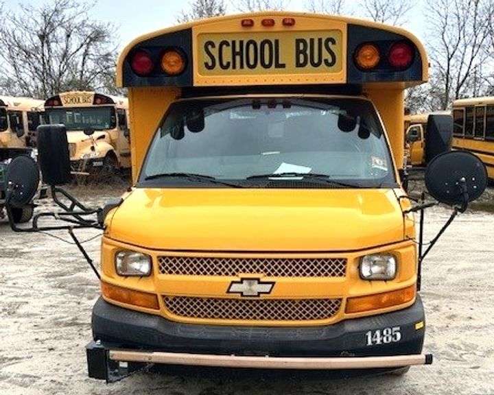 2013 CHEVROLET EXPRESS 3500 THOMAS MINOTOUR SMALL SCHOOL BUS #1485 - Mathies & Sons, Inc. t/a ...