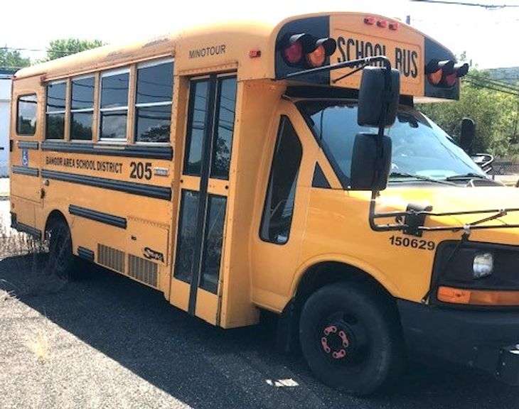 2014 CHEVROLET EXPRESS 4500 THOMAS MINOTOUR SMALL SCHOOL BUS #205 ...