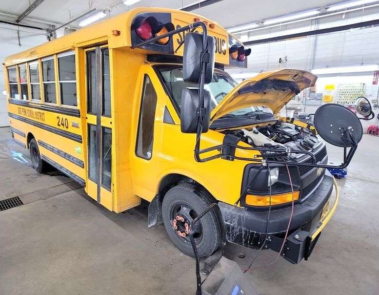 2014 CHEVROLET EXPRESS 4500 THOMAS MINOTOUR SMALL SCHOOL BUS #240 ...