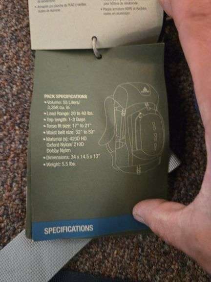 Ascend backpack - Web Online Auctions