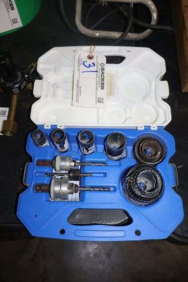 Lenox 11 piece hole saw kit - Backes Commercial Auctioneers