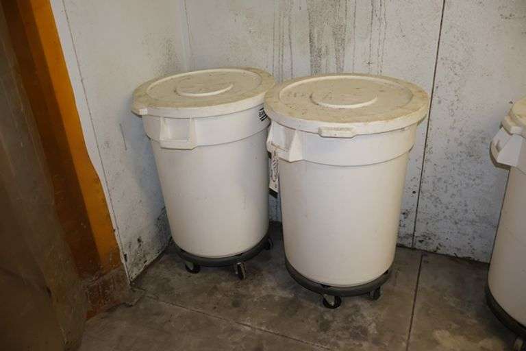 Times 2 - Baker's Mark 32 gallon ingredient bins with dollies & lids ...