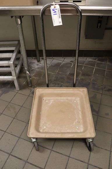 Portable dish box cart - Backes Commercial Auctioneers