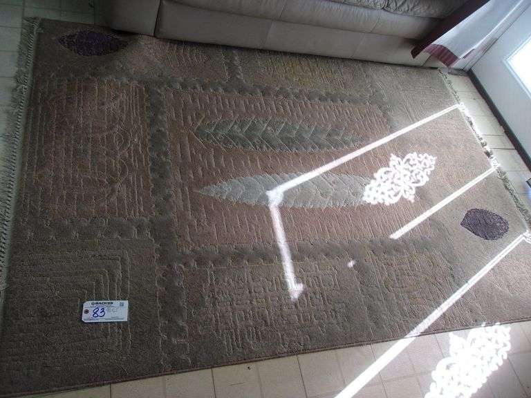 96" x 62" entrance rug, soiled - Backes Commercial Auctioneers