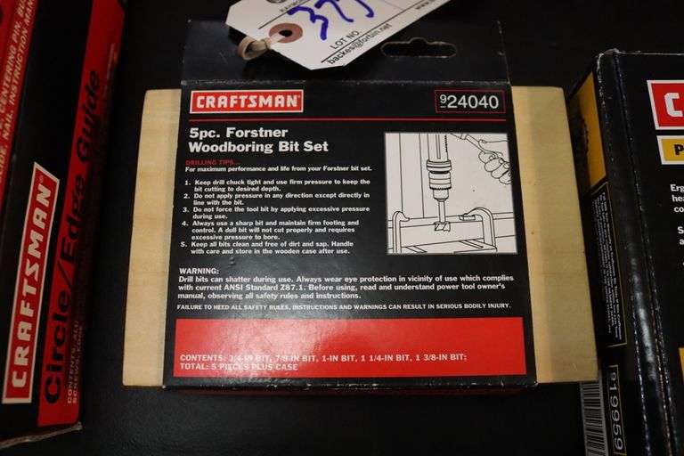 Craftsman 5 piece wood boring Forstner bit set - Backes Commercial ...