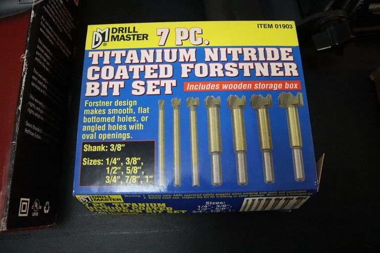 All to go - 3 Drill Master 7 piece Forstner bit sets - Backes ...