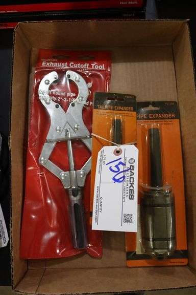 Box flat to go - 2) tail pipe expanders & 1) exhaust cut off tool ...