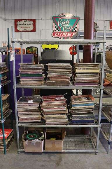 Amco 18" x 48" wire wall rack - Backes Commercial Auctioneers