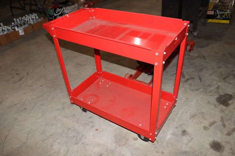 16" x 30" metal shop cart - Backes Commercial Auctioneers