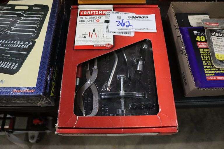 Craftsman 10 piece brake kits - Backes Commercial Auctioneers
