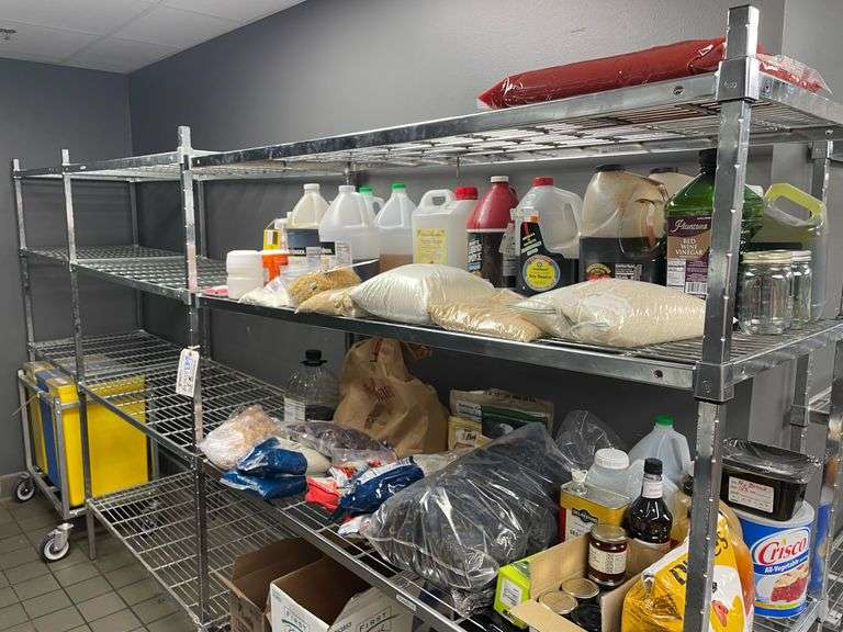 Amco 24" x 144" chrome coated wire rack with shared center poles ...