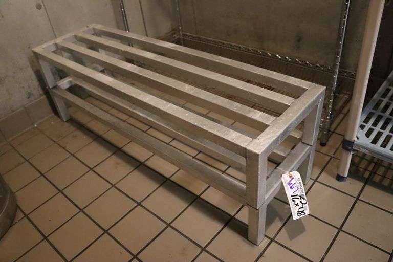Times 2 - 16" x 48" Aluminum dunnage racks - Backes Commercial Auctioneers