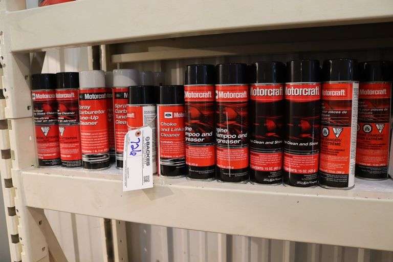 All to go - Assorted Motorcraft aerosol cans of choke cleaner, tire ...