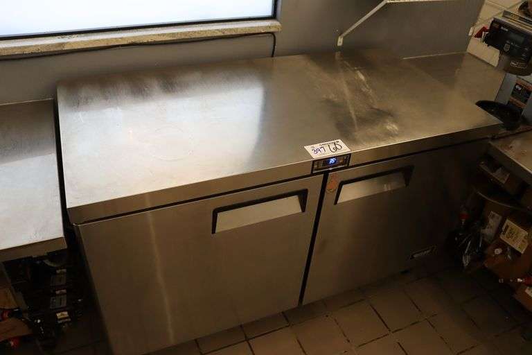 Bison BUR-60 stainless portable 2 door under counter cooler with ...