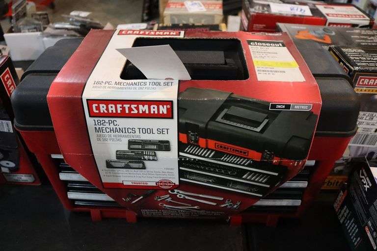 Craftsman 182 piece mechanics tool set - Backes Commercial Auctioneers