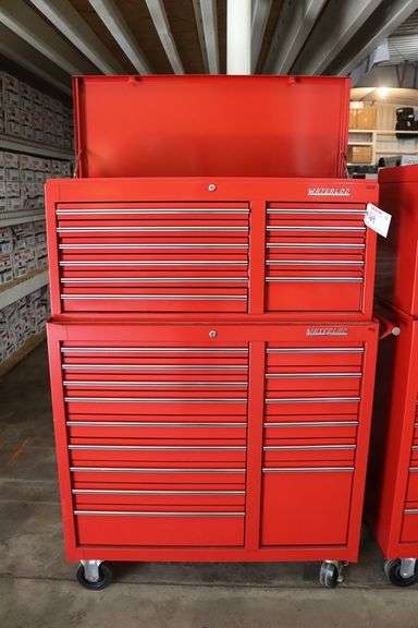 41" Waterloo 23 drawer 2 piece rollaway tool box - like new - excellent ...