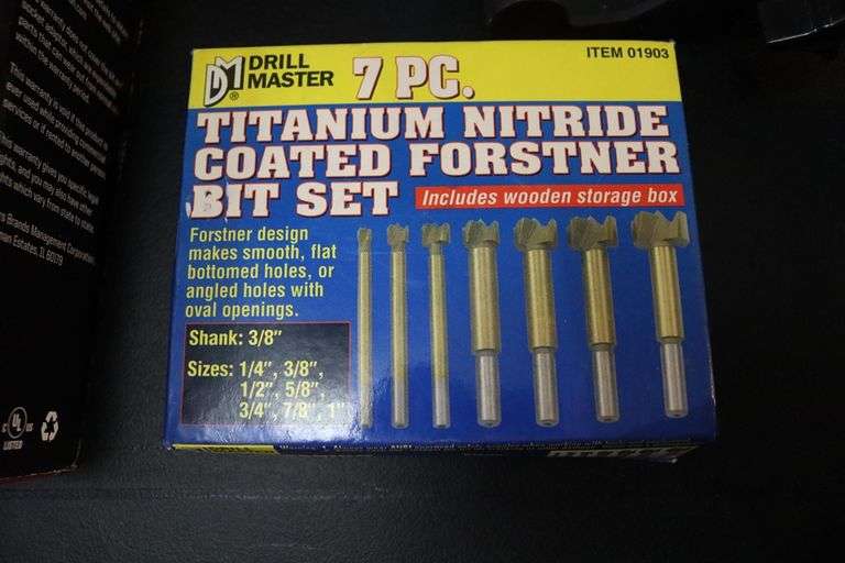 All to go - 3 Drill Master 7 piece Forstner bit sets - Backes ...