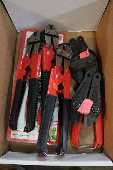 Box flat to go - Assorted snips - Backes Commercial Auctioneers
