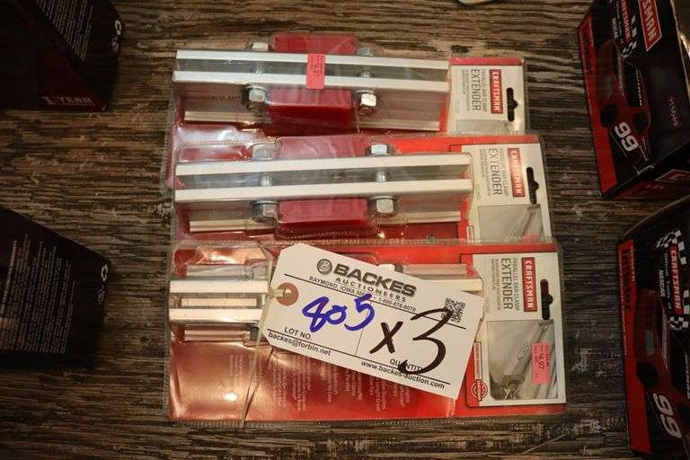 Times 3 - Craftsman bar clamp extenders - Backes Commercial Auctioneers