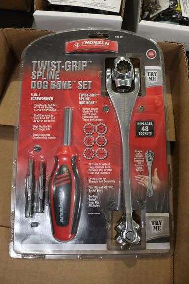 Box flat to go - Thorsen dog bone sets & Masterforce wrench set ...