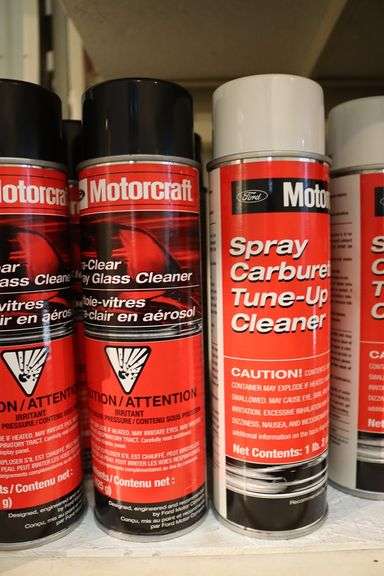 All to go - Assorted Motorcraft aerosol cans of choke cleaner, tire ...