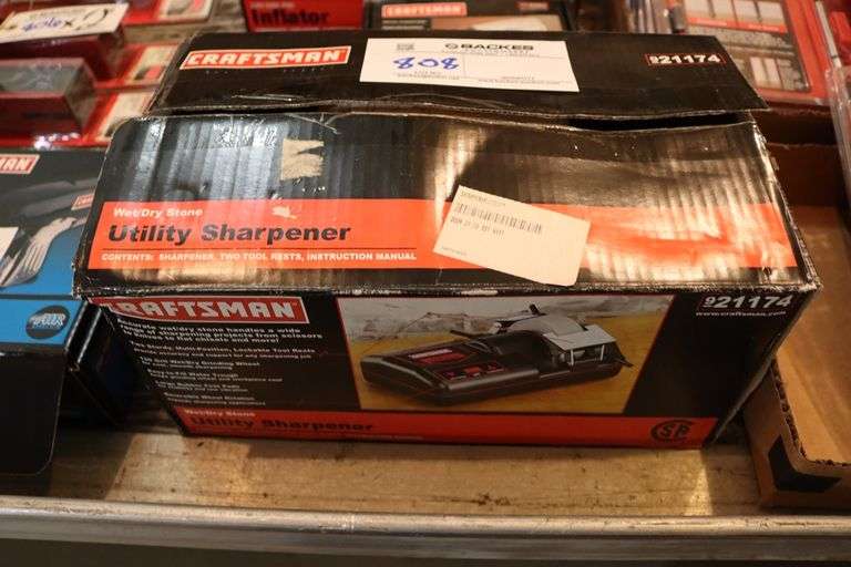Craftsman 21174 utility blade sharpener - Backes Commercial Auctioneers