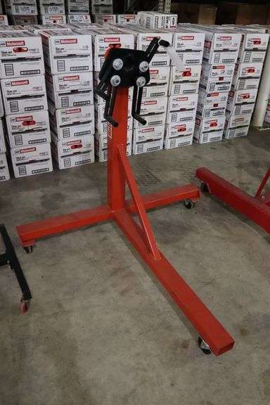 Rotunda Ford portable engine stand - no tag - Backes Commercial Auctioneers