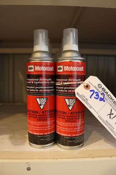 Times 12 - Motorcraft 18 oz. cans of upholstery cleaner - Backes ...