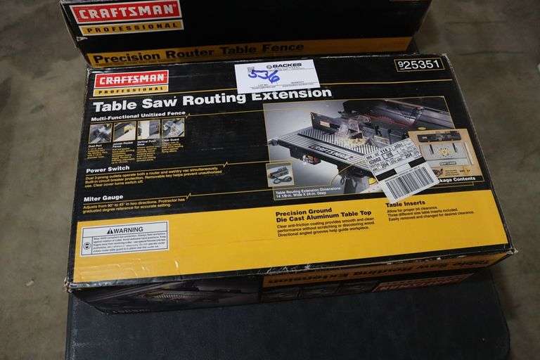Craftsman Professional table saw router extension - 9.25351 - Backes ...