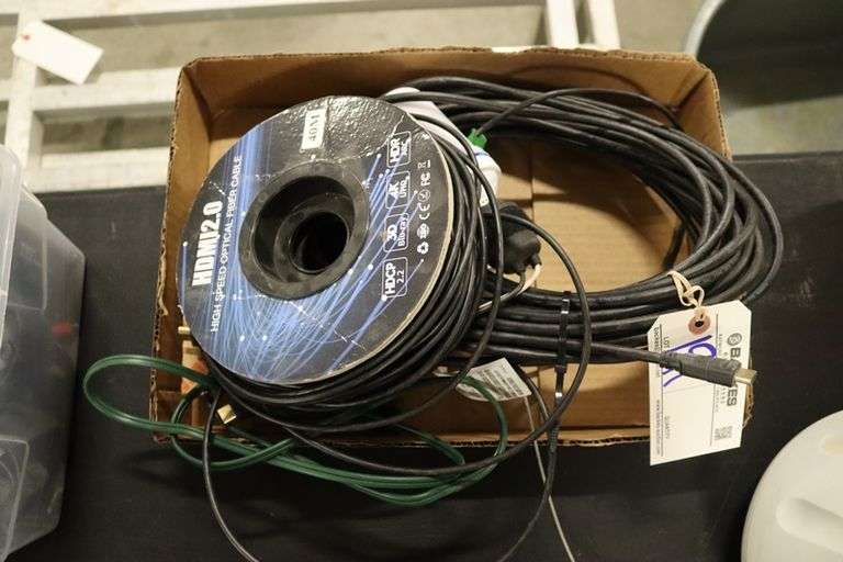 Box to go - High speed fiber HDMI cable - Backes Commercial Auctioneers