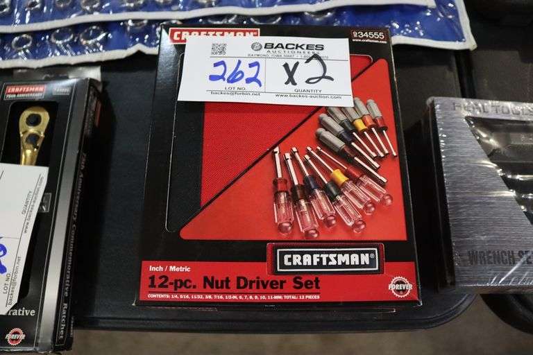 Times 2 - Craftsman 12 piece standard nut driver sets - Backes ...