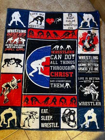 DB Signed Wrestling Blanket - Donated by DB Wrestling Team and Kelly ...