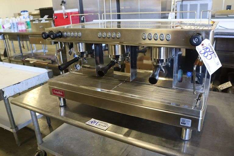 Estella Caffe ECEM3/N3 counter top three group automatic espresso ...