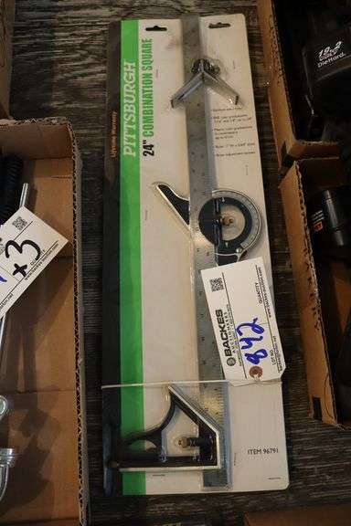 Pittsburg 24" combination square - 96791 - Backes Commercial Auctioneers