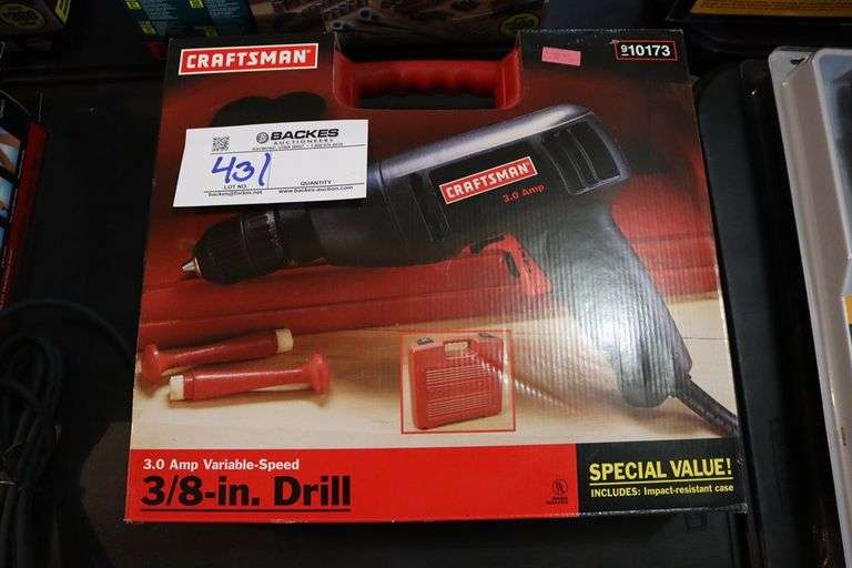 Craftsman 9.10173 electric drill with 3/8" chuck - Backes Commercial ...