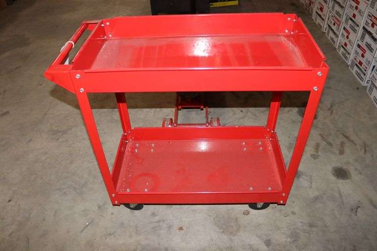 16" x 30" metal shop cart - Backes Commercial Auctioneers