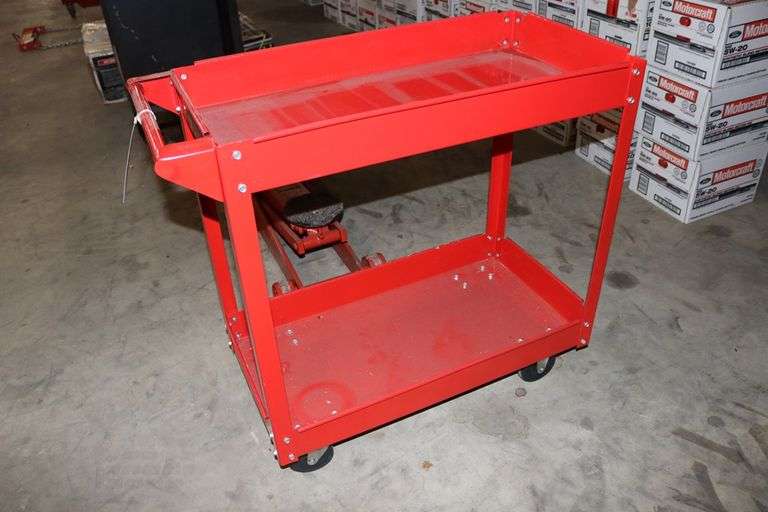 16" x 30" metal shop cart - Backes Commercial Auctioneers