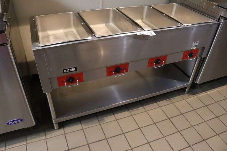 Kitma KSTEA-4 electric 58" steam table - 120 volt - Backes Commercial ...