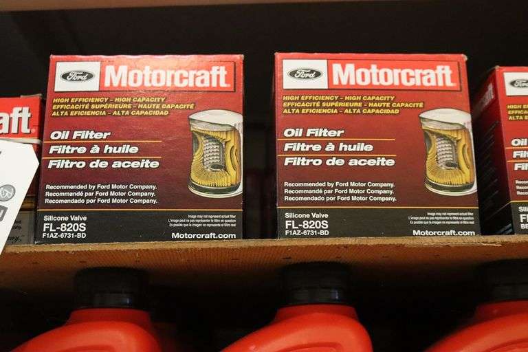 Shelf to go - Assorted Motorcraft oil filters - Backes Commercial ...