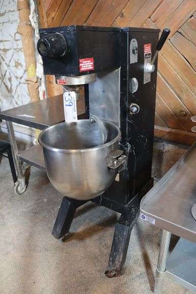 Univex M30 portable 30 quart mixer with stainless bowl & dough hook ...