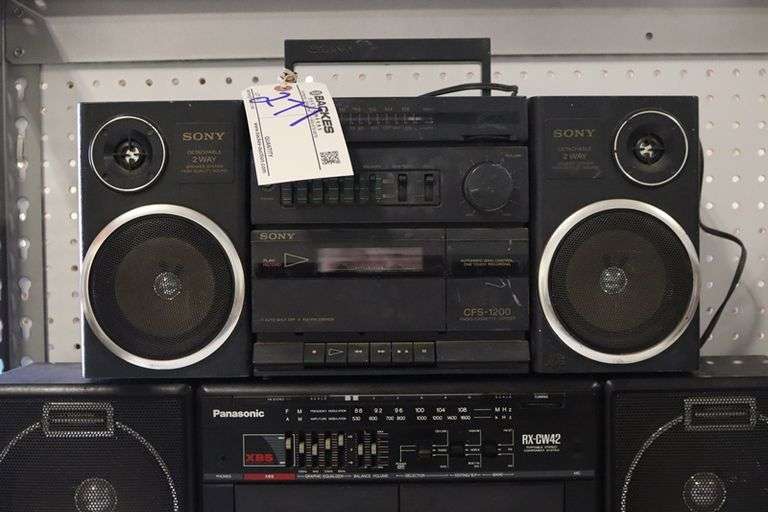 Pair to go - Sony & Panasonic radios - Backes Commercial Auctioneers