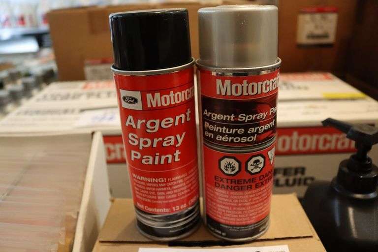 Times 2 - Cases of Motorcraft argent spray paint - Backes Commercial ...
