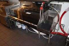 60" Krowne stainless cocktail station with 24" ice bin, 24" drain board ...