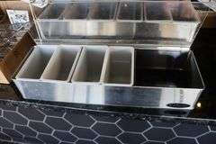 Times 2 - Stainless bar condiment rails - missing 2 insets - Backes ...
