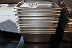 Times 12 - 1/3 x 6" stainless inset pans - no lids - Backes Commercial ...