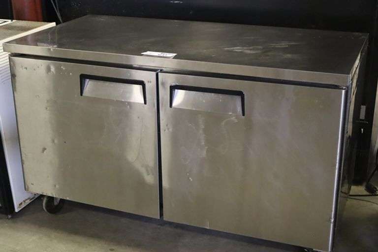 Saturn UFBC60R portable stainless 2 door under cooler with stainless ...